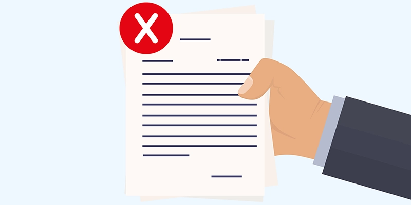 How does a Job Applicant know when they've failed a background check?